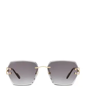Cartier Signature C De Sunglasses - Gold