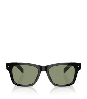 Prada Acetate Wayfarer Sunglasses - Black