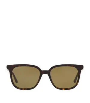 Gucci Acetate Square Frame Sunglasses - Brown