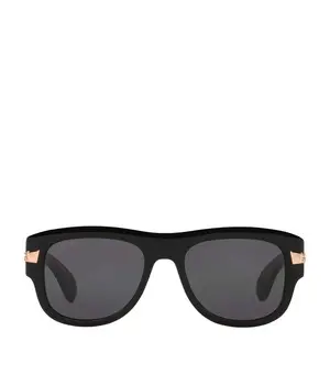 Gucci Acetate Square Frame Sunglasses - Black