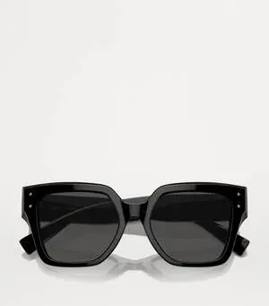 Dolce & Gabbana Acetate Square Frame Sunglasses - Black