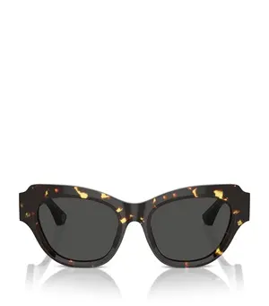 Burberry Burberry Acetate Cat Eye Sunglasses Brown