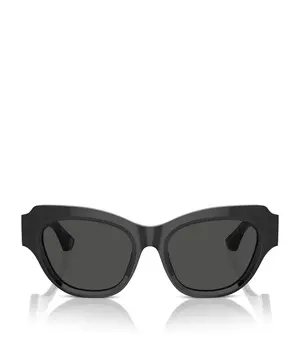 Burberry Acetate Cat Eye Sunglasses - Grey