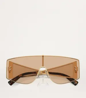 Dolce & Gabbana Metal Frame Shield Sunglasses