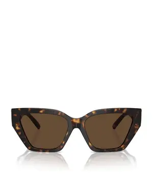 Tiffany & Co. Acetate Cat Eye Sunglasses - Brown