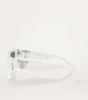 Tiffany & Co. Acetate Cat Eye Sunglasses - White