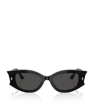 JIMMY CHOO Steel Cat Eye Sunglasses - Black