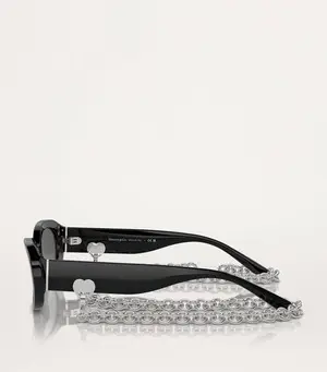 Tiffany & Co. Oval Chain Sunglasses - Black
