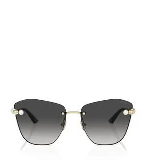 JIMMY CHOO Acetate Sunglasses - Gold