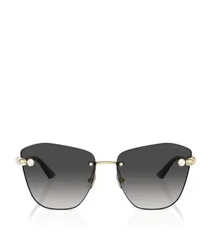 JIMMY CHOO Acetate Sunglasses - Gold
