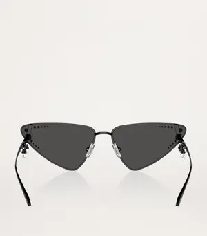JIMMY CHOO Cat Eye Metal Sunglasses - Black