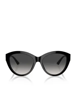 JIMMY CHOO Acetate Cat Eye Sunglasses - Black