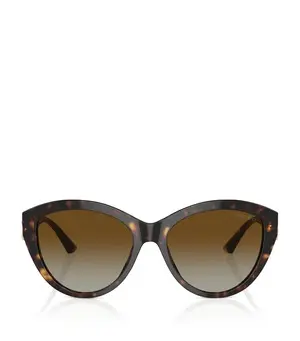 JIMMY CHOO Acetate Cat Eye Sunglasses Brown