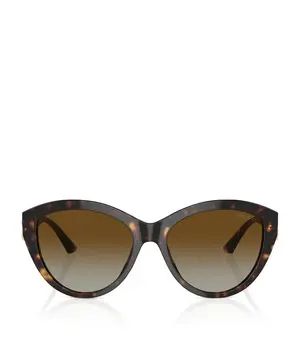 JIMMY CHOO Acetate Cat Eye Sunglasses - Brown