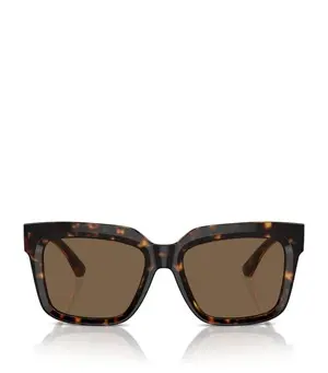 Burberry Burberry Acetate Square Frame Sunglasses Brown