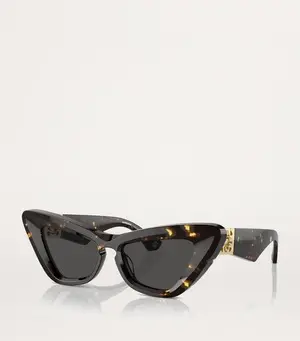 Burberry Acetate Cat Eye Sunglasses - Brown