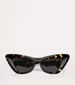 Burberry Acetate Cat Eye Sunglasses - Brown