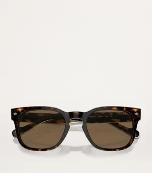 VOGUE Eyewear Tortoiseshell Rectangle Sunglasses - Brown