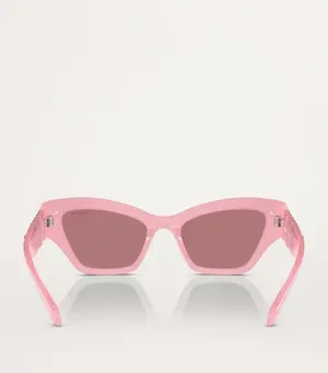 SWAROVSKI Sk6021 Acetate Cat Eye Sunglasses - Pink