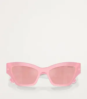 SWAROVSKI Sk6021 Acetate Cat Eye Sunglasses - Pink