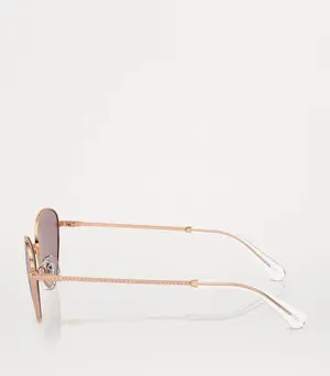 SWAROVSKI Metal Sunglasses - Gold
