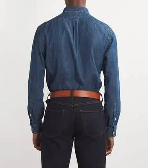 Polo Ralph Lauren Leather Belt With Debossed Pony