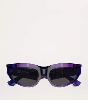 Burberry Acetate Be4425u Sunglasses - Purple