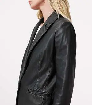 ALLSAINTS Deri Leather Blazer