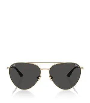 JIMMY CHOO Aviator Sunglasses