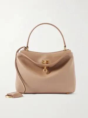 Balenciaga Rodeo Mini Leather Tote - Neutrals