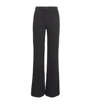 7 For All Mankind Modern Dojo Soho Flared Jeans - Black