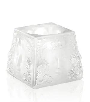 Lalique Masque De Femme Votive Candle Holder - Clear