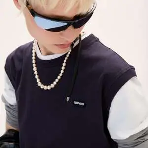 Miu Miu Layered Cotton T-shirts