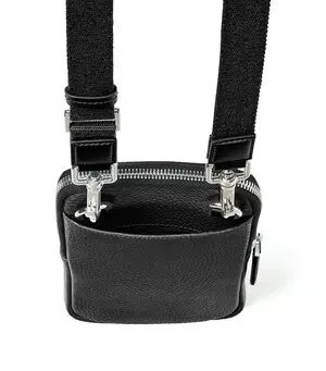 ASPINAL OF LONDON Leather Cross-body Phone Pouch - Black