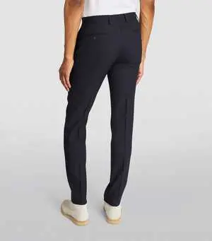 Sandro Wool Suit Trousers - Blue