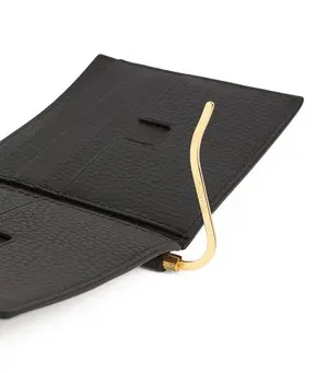 TOM FORD Leather Money Clip Wallet - Black