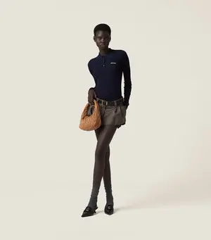 Miu Miu Cashmere Silk Polo Shirt