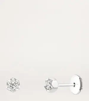 CHAUMET Bee Stud Earrings In White Gold And Diamond