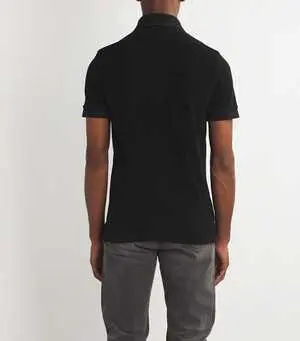 TOM FORD Towelling Polo Shirt - Black