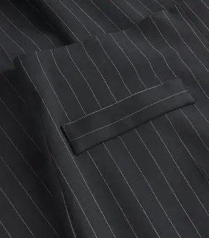 Sandro Pinstriped Wide-leg Tailored Trousers