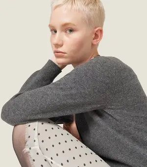 Miu Miu Cashmere Logo Cardigan