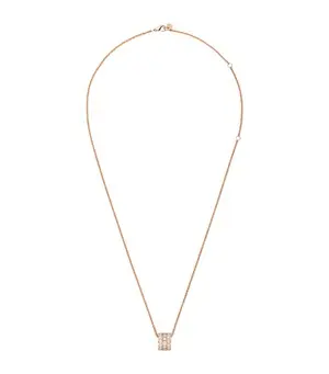 CHAUMET 18-karat Gold Diamond Bee De Necklace - Rose Gold