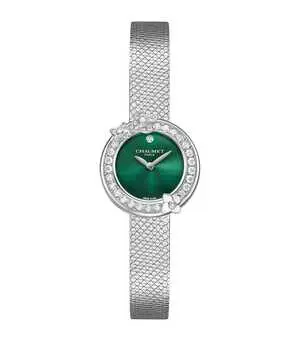CHAUMET Stainless Steel And Diamond Hortensia Watch - Silver