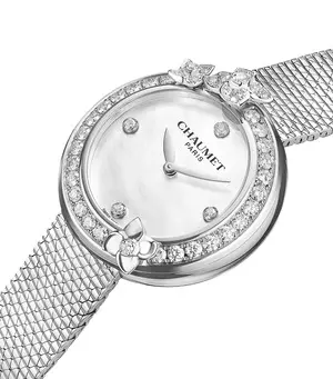 CHAUMET Stainless Steel And Diamond Hortensia Watch