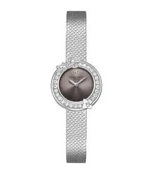CHAUMET Hortensia Stainless Steel And Diamond Watch - Silver
