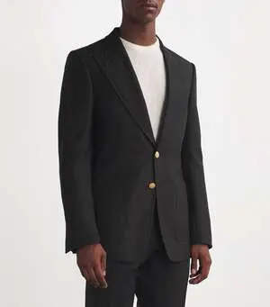 TOM FORD Wool-mohair Blazer - Black