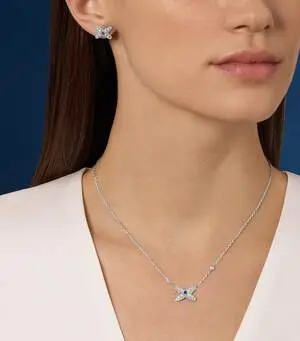 CHAUMET Jeux De Liens White Gold, Diamond And Sapphire Necklace