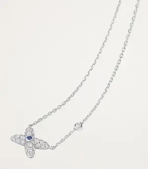 CHAUMET Jeux De Liens White Gold, Diamond And Sapphire Necklace