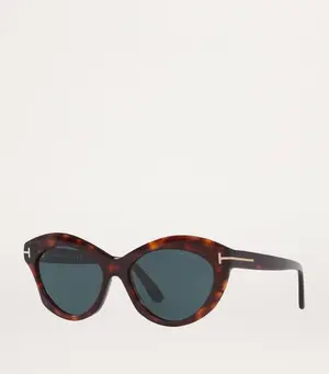 TOM FORD Acetate Toni Sunglasses - Red