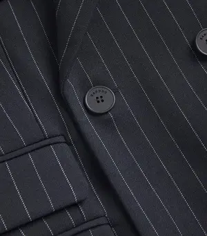 Sandro Striped Double-breasted Blazer